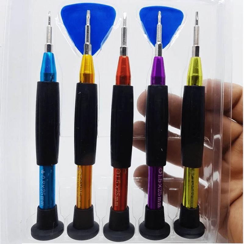 Kit De Chaves Com 5 Chaves Para Abrir Celulares Relógio E Outros ...