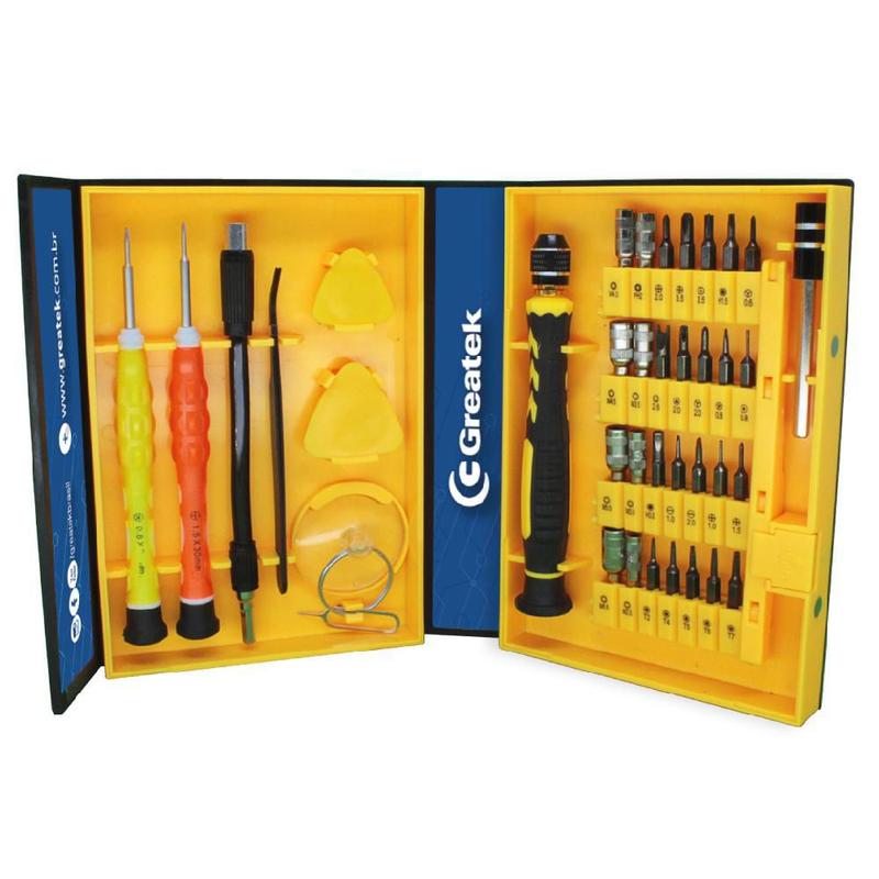 Kit de chaves de precisao composto de 38 pecas greatek - Jogo de Chave ...