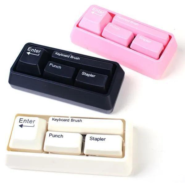 Kit De Escritório Formato Teclado Geeking Rosa - Hypem - Mouse ...