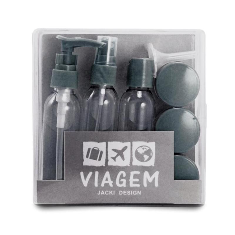 Kit De Frascos Para Viagem 9 Peças Jacki Design Várias Cores - Kit ...