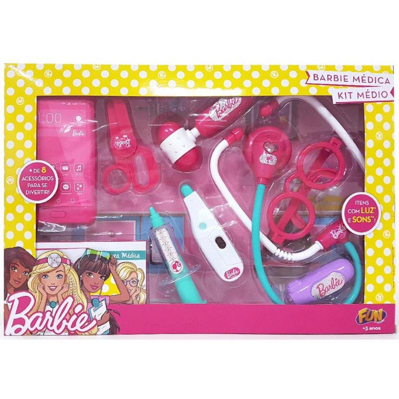 Kit de Médico Barbie - Barbie Médica - Fun - Kit Médico Infantil ...