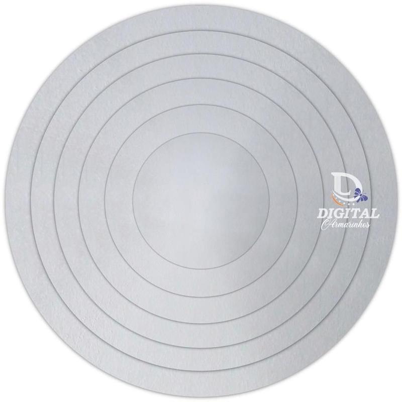 Kit De Moldes Circular Artesanato e Fuxico Em Aço 6 Tamanhos - Moprin ...