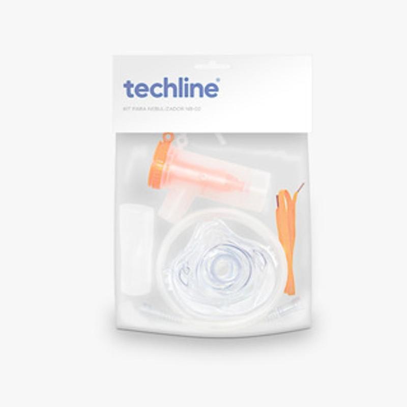 Kit De Nebulização Para Inalador Techline Modelos Nb01/nb02/nb03 ...