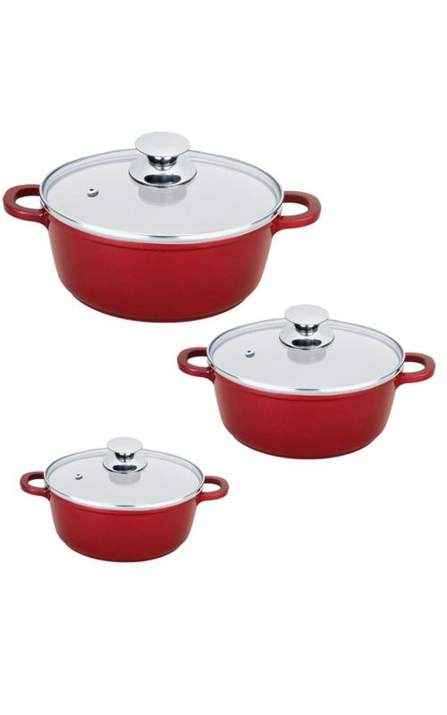 Kit De Panelas Com 3 Peças 16Cm18Cm24Cm - Clink - Jogo de Panelas ...