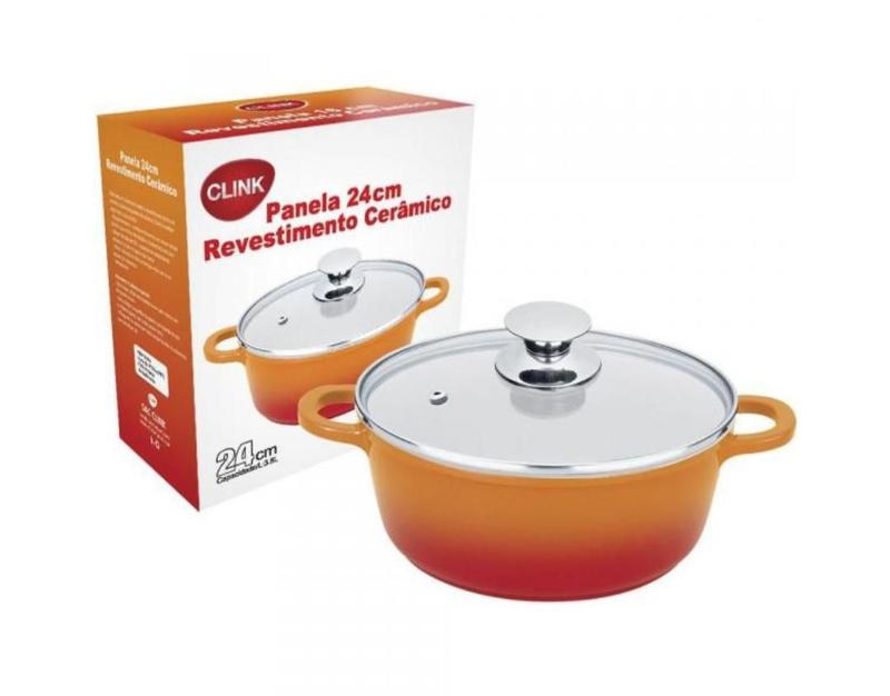 Kit De Panelas Com 3 Peças 24Cm Cada - Clink - Jogo de Panelas ...