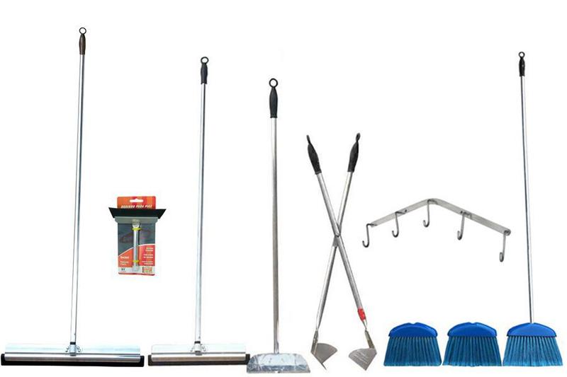 Kit de rodo - Rodos em Alumínio, Pás em alumínio e Vassouras com Cabo ...