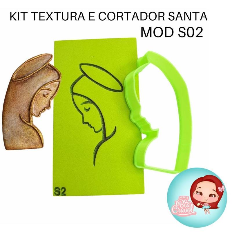 Kit de Textura e Cortador - Santa - Mod S02 - Bia Cravol - Cortadores ...