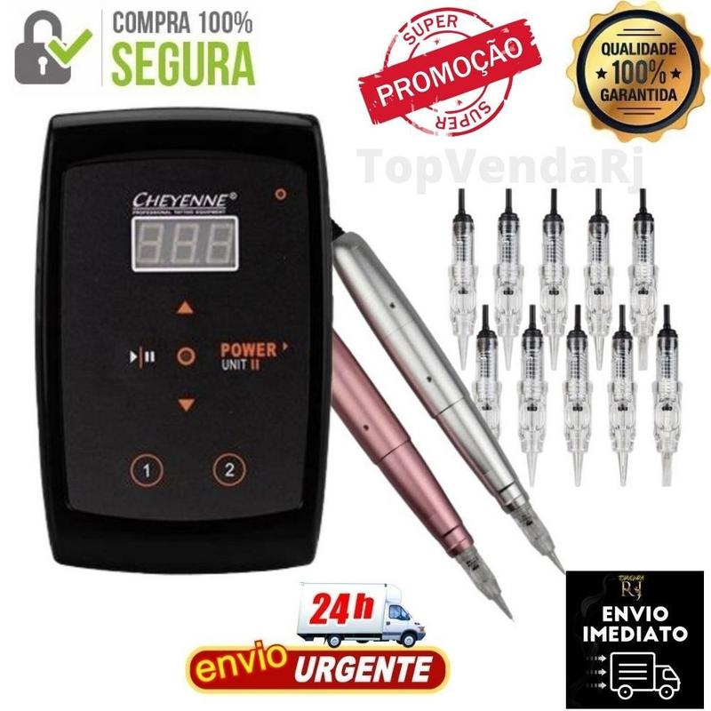 Kit Dermógrafo Cheyenne Pro - Lançamento + 10 Easy Click - Dermografo ...
