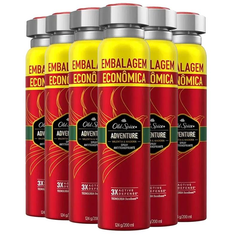 Kit Desodorante Aerosol Old Spice Adventure 200ml - 6 Unidades ...
