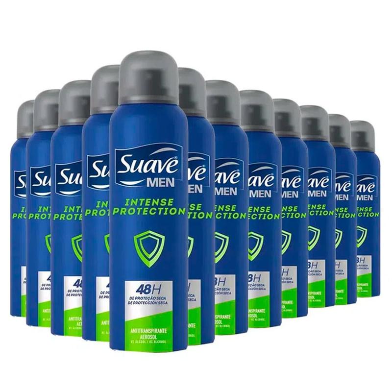 Kit Desodorante Aerosol Suave Men Intense Protection 87g - 12 Unidades ...
