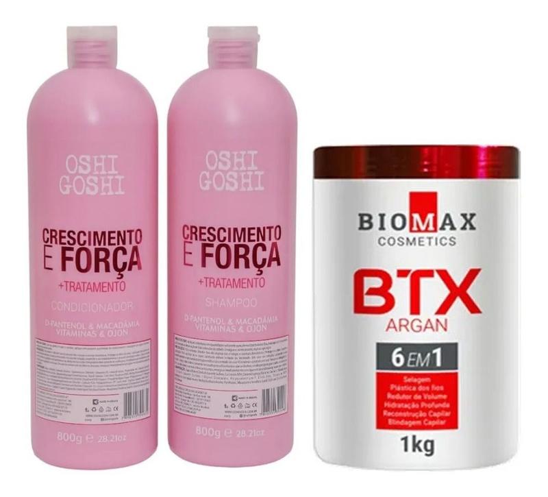 Kit Detok Botox Profissional+crescimento E Força Pos Quimica - BIOMAX ...