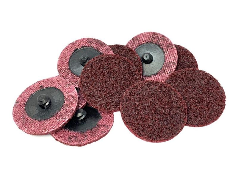 Kit Disco Roloc Scotch Brite 50mm Grão A Médio Vermelho 10 Unidades ...