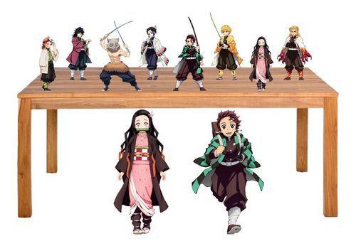 Kit Display D Mesa Demon Slayer Grande Duplo Decoração Festa - BLUE ...