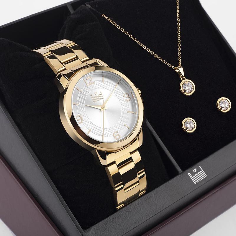 Kit Dumont Feminino Lady Dourado - DUPC21JAK/K4K - Kit Relógio ...