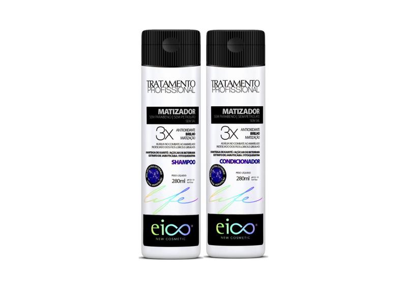 Kit Eico Matizador - Shampoo 280 ml + Condicionador 280 ml - Kit Shampoo e Condicionador ...