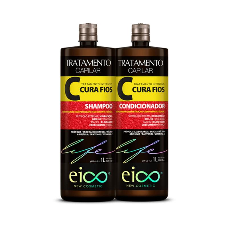Kit eico sh+cond cura fios 1l sku 6312 - Kit de Tratamento para Cabelos - Magazine Luiza