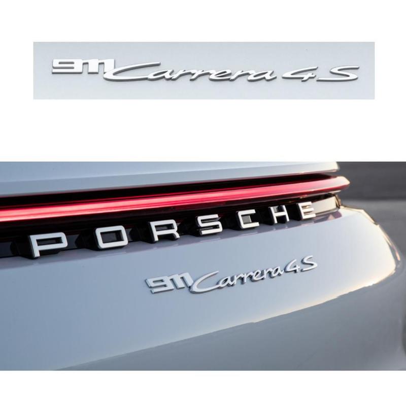 Kit Emblema Letra Porsche 911 Carrera 4 S Cromado - OEM - Emblemas ...
