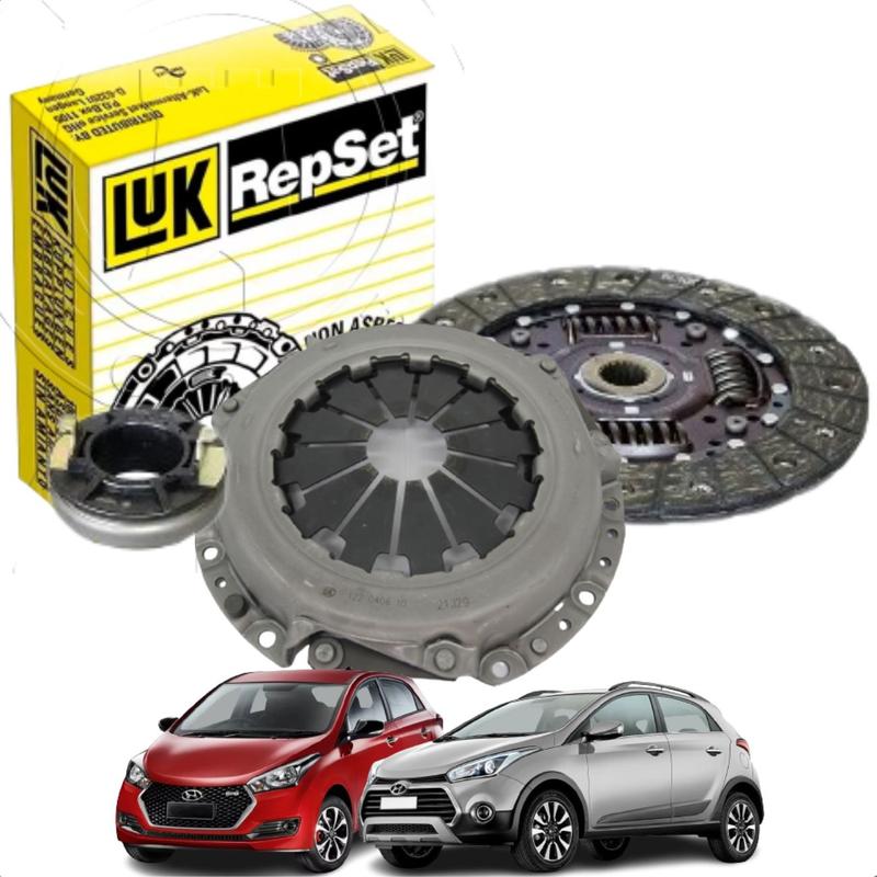 Kit Embreagem Disco Platô e Rolamento Original Luk Hyundai Hb20s Hb20x ...