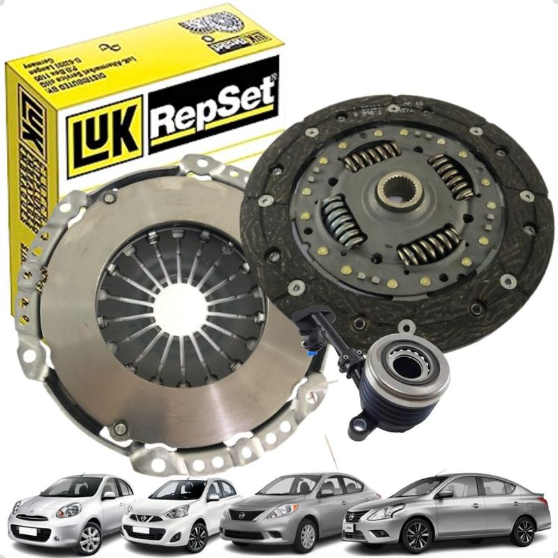 Kit Embreagem Platô Disco + Atuador Nissan Versa March 1.6 16V - Luk ...