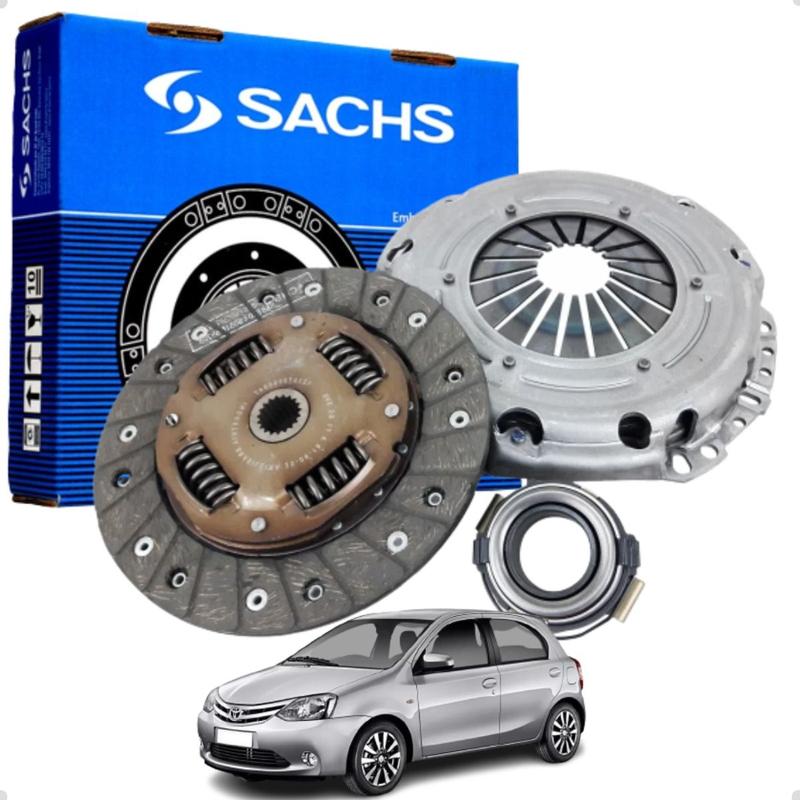 Kit Embreagem Platô Disco e Rolamento Toyota Etios 1.3 1.5 - Sachs ...
