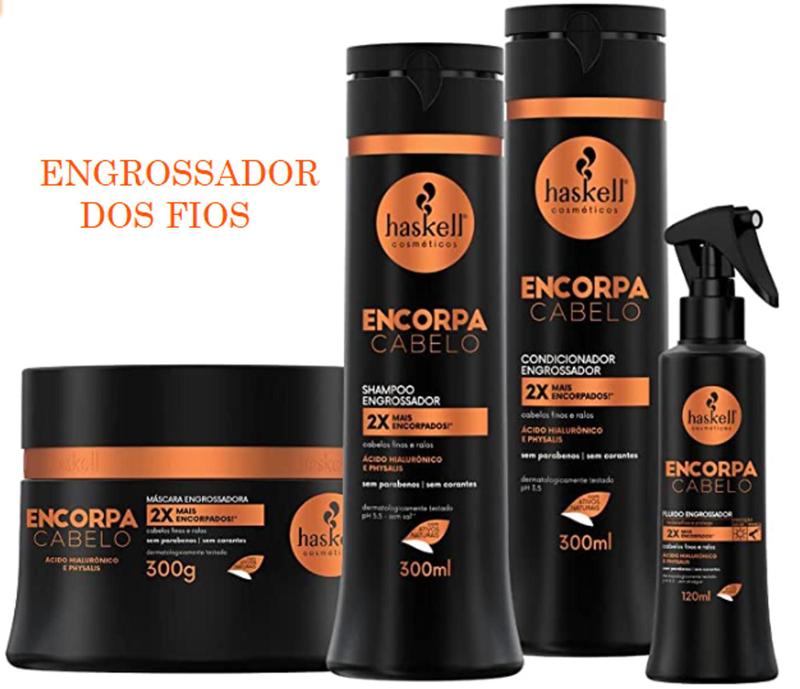 Kit encorpa cabelo ( 04 produtos ) - HASKELL - Kit de Tratamento para ...