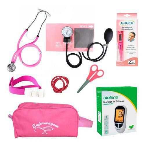 Kit Enfermagem Colorido Completo Com Medidor De Pressão Luxo - Premium ...