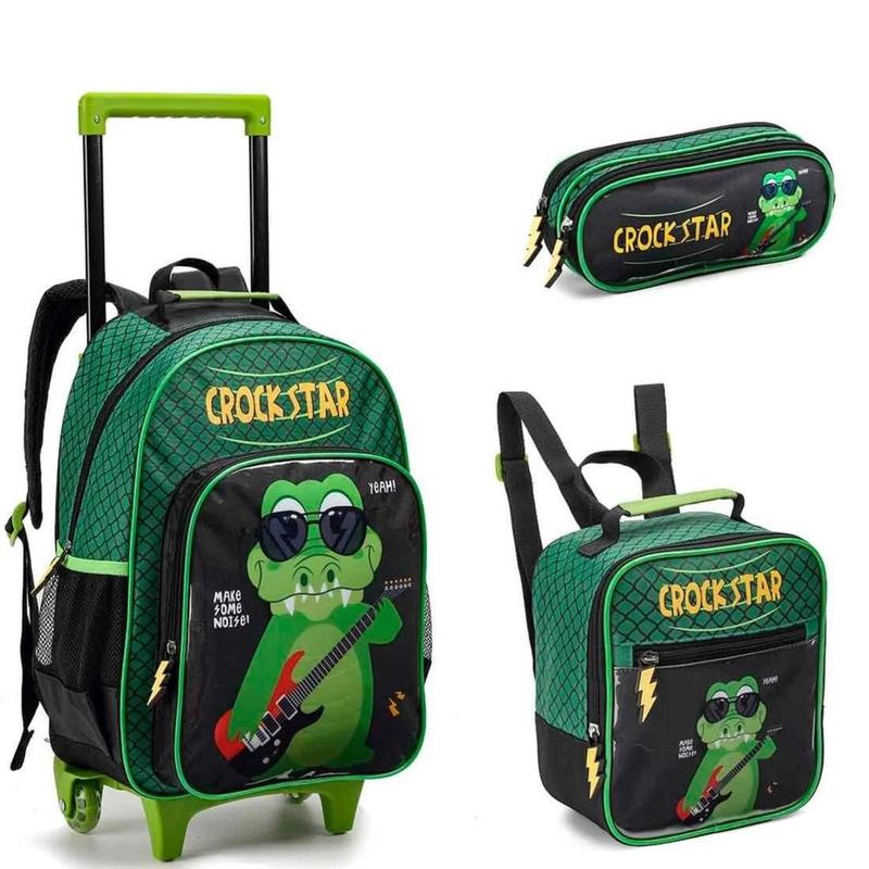 Kit Escolar Rodinhas CROCK STAR Com Lancheira - Sestini - Material ...