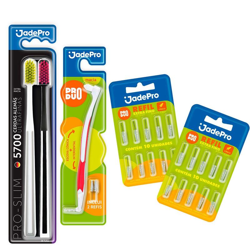 Kit escova pro slim 5700 mais Escova Interdental Inclui 2 Refil + 2 ...