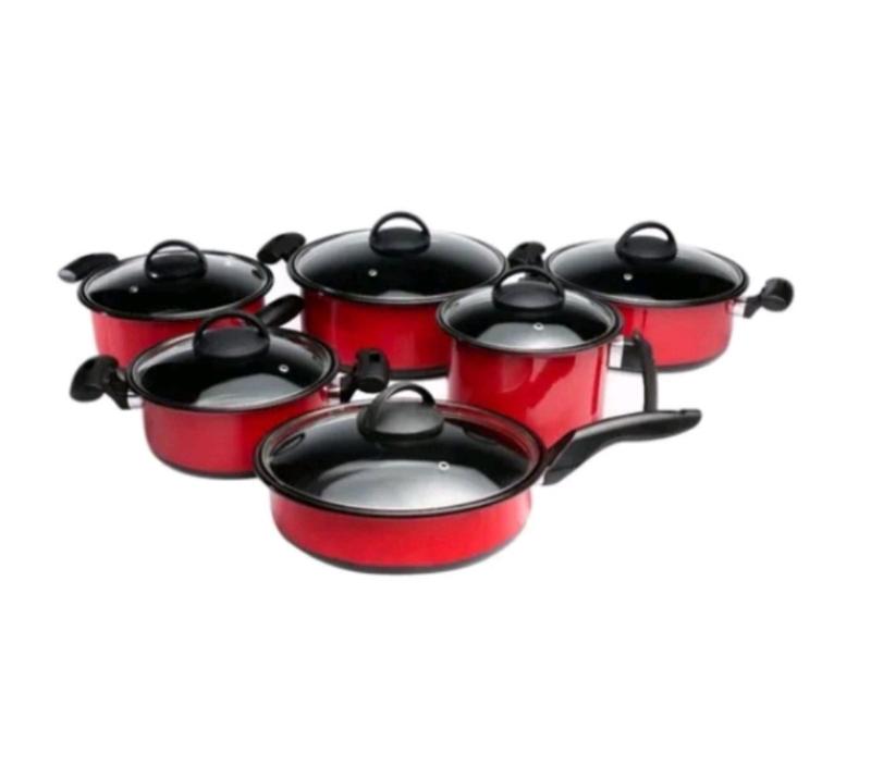 Kit esmaltado 9 pecas cook vermelho - Manox - Jogo de Panelas ...
