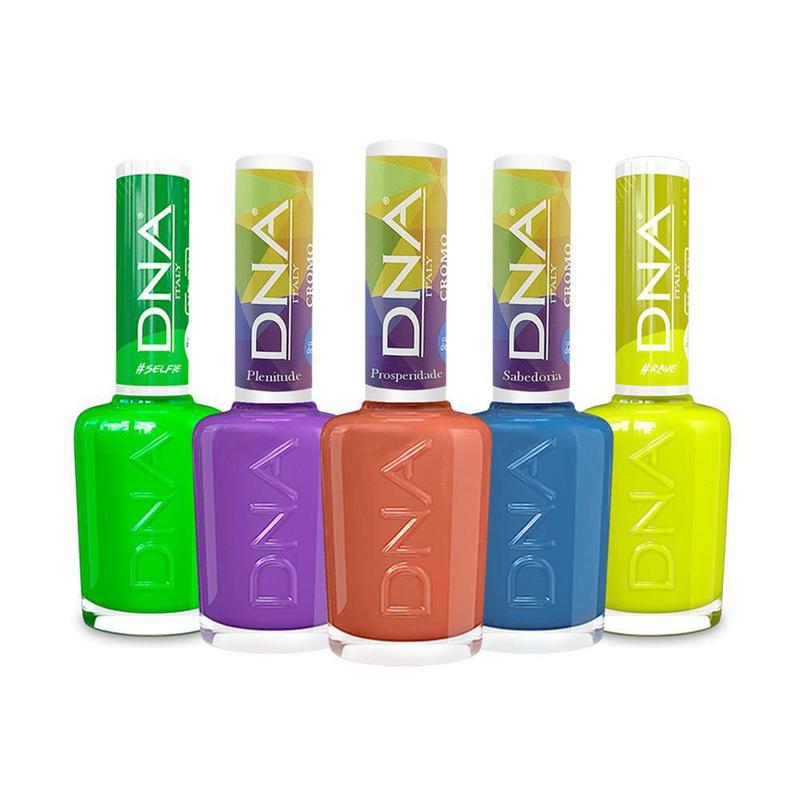 Kit Esmalte Dna Coleção Verão 2020 Neon 5 Cores 10 Ml - Esmalte ...