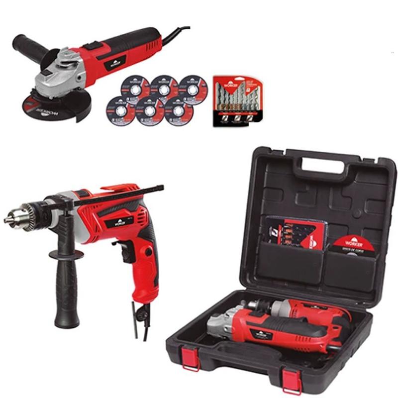 Kit Esmerilhadeira E Furadeira 220v 24pc Worker - 163439 - Outros ...