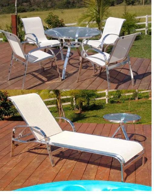 Kit Espreguiçadeira + Mesinha + 1 Jogo De Mesa + Frete Sp Rj - Sarah ...