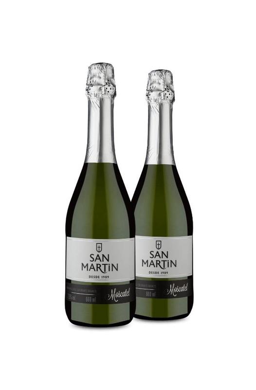 Kit Espumante San Martin Moscatel 660mL 2 Garrafas - Panizzon ...