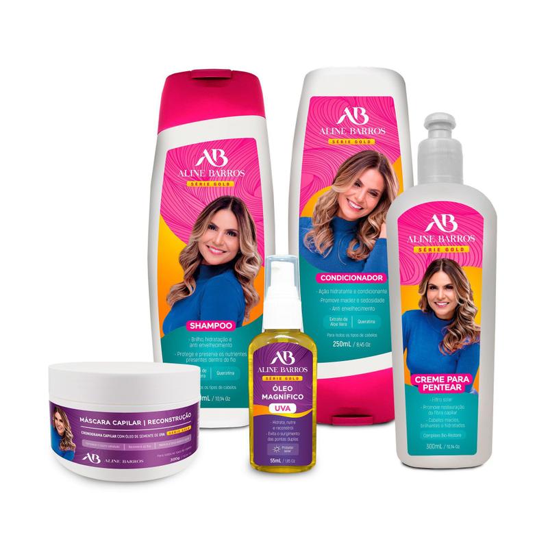 Kit Essencial Aline Barros Uva Série Gold - Esmalte - Magazine Luiza