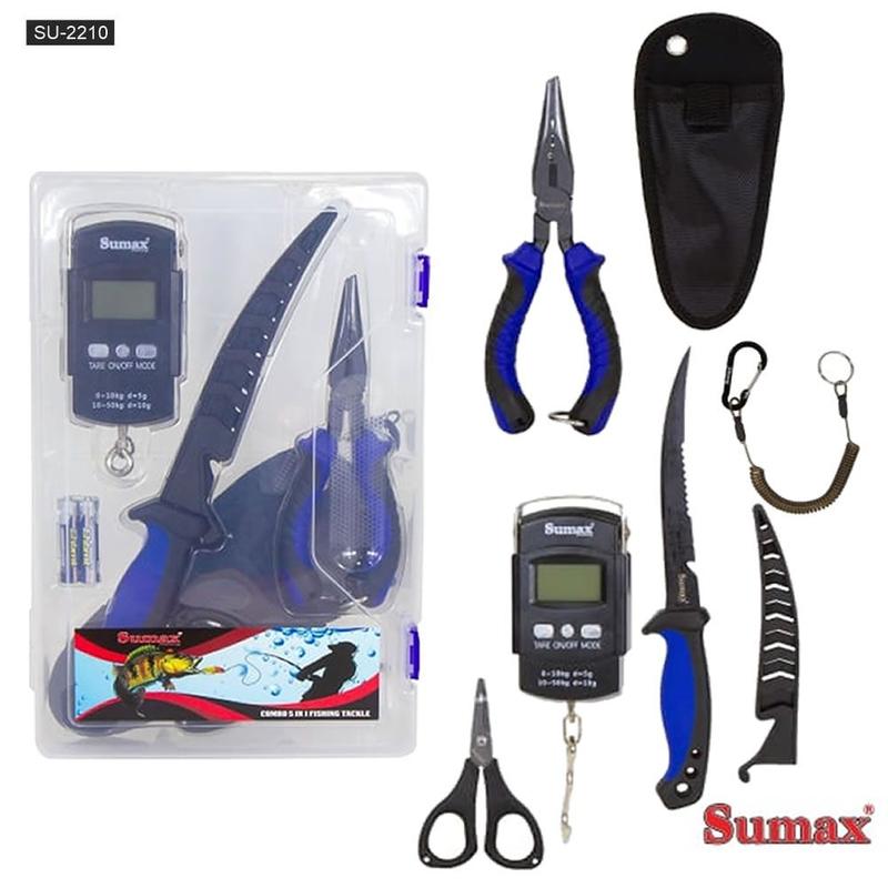 Kit Estojo Pescador Completo Sumax Balança Tesoura Alicate - Jogo de ...