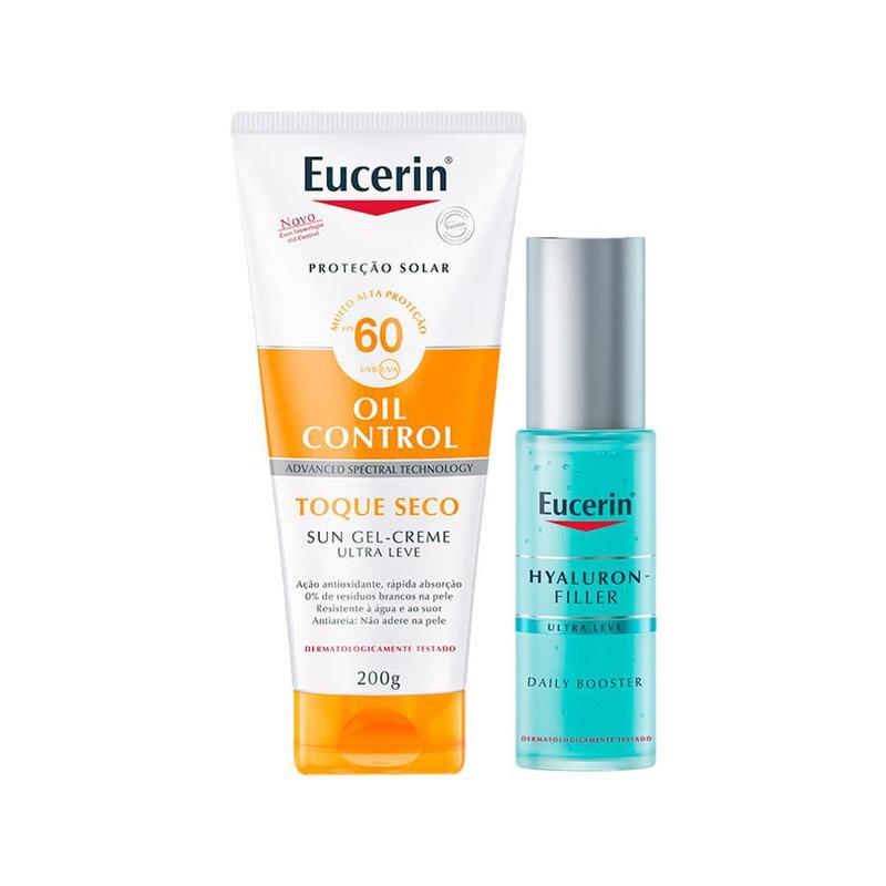 Kit Eucerin Oil Control - Prot Solar FPS 60 200ml+Gel 200 ml - Protetor ...