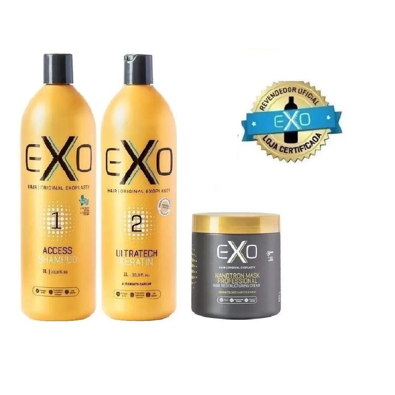 Kit Exo Hair Progressiva Exoplastia 1 Litro + Mascar.(500gr) - Kit de ...