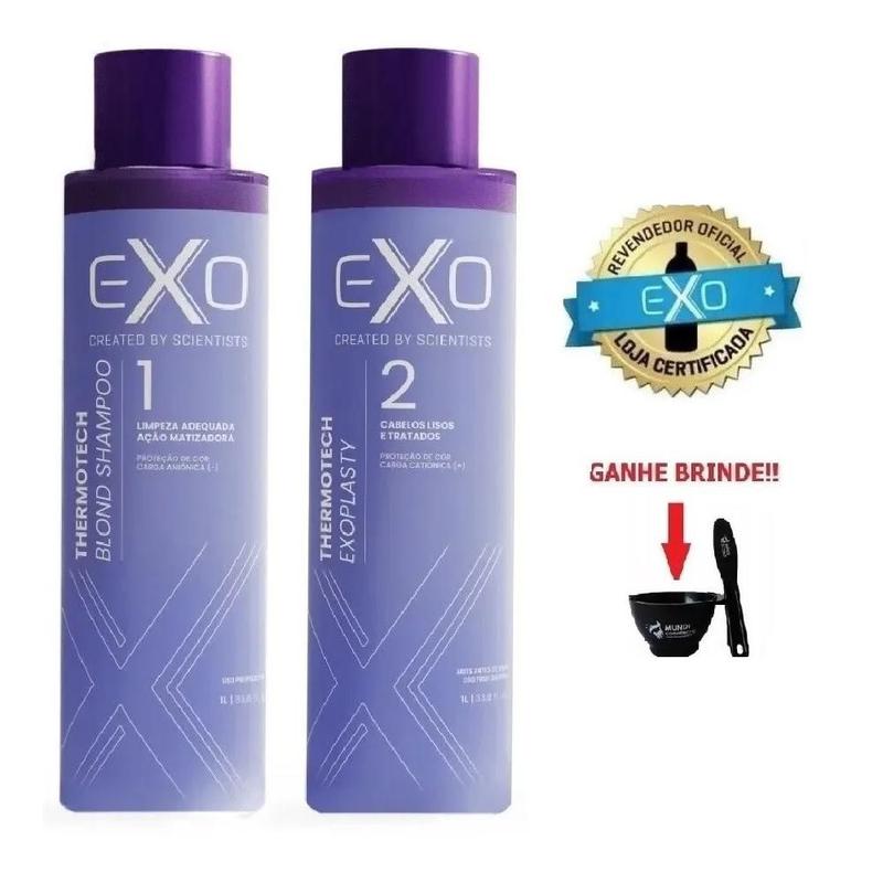 Kit Exo Hair Thermotech Exoplastia Capilar Blond 2 X 1 Litro - Kit de ...