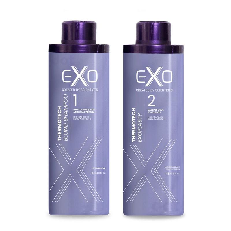 Kit Exo Hair Thermotech Exoplastia Capilar Blond 2x1 Litro - Kit de ...