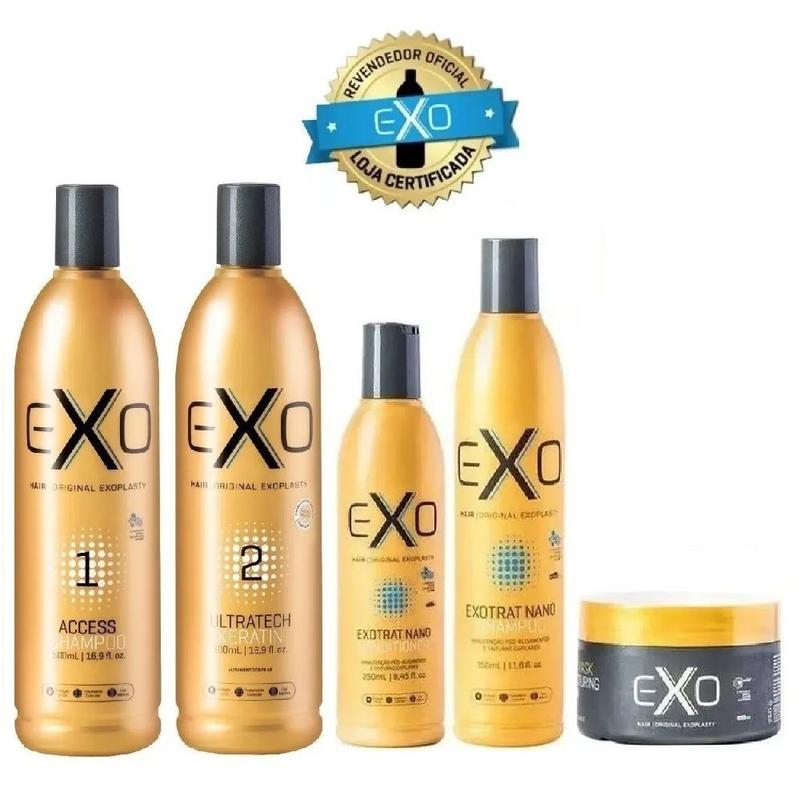 Kit Exoplastia Capilar 500ml e Kit Manutenção Reconstrução - Kit de ...