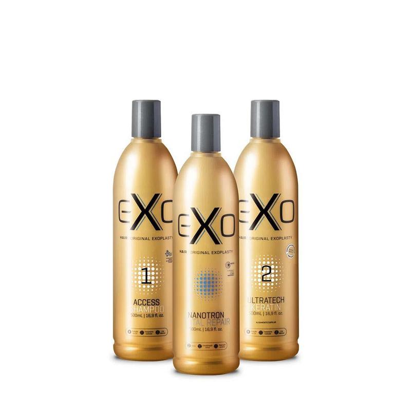 Kit Exoplastia Nanotrônica 500ml - Exo Hair - Kit de Tratamento para ...