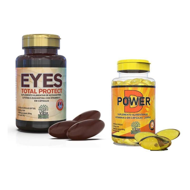 Kit Eyes Total Protect Combate Doenças Visão + Vita D - Vitta Code ...