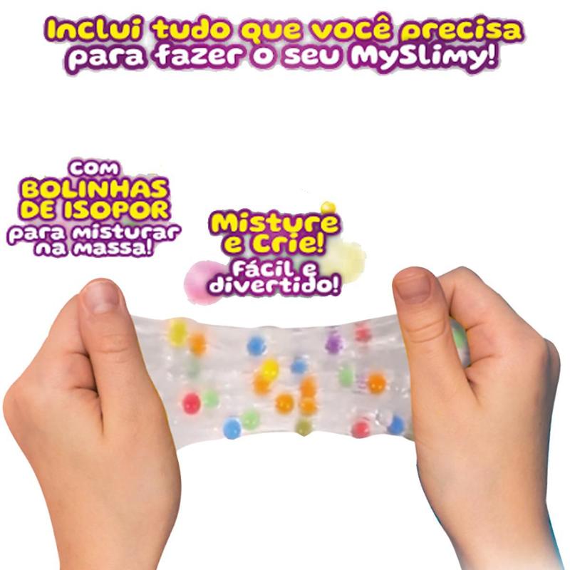 Kit Faça sua Slime com Bolinhas Isopor Bolha Pop Toyng - Slime / Amoeba ...