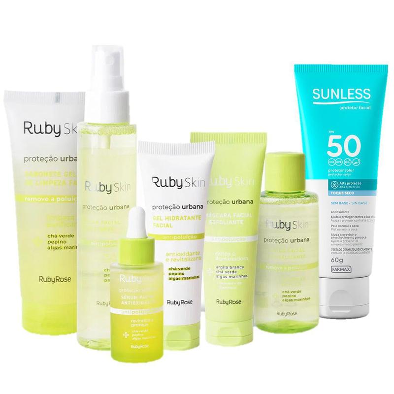 Kit Facial Ruby Skin Ruby Rose + Protetor Solar Sunless - Kit de ...