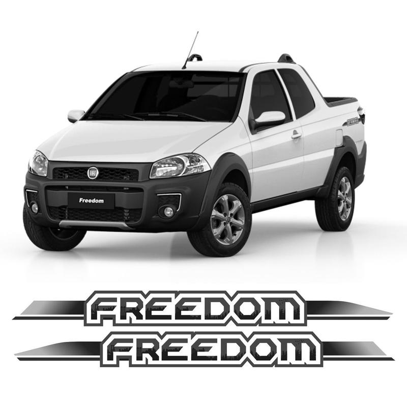 Kit Faixas/adesivos Fiat Strada Freedom - Primeira Linha - Acessórios ...