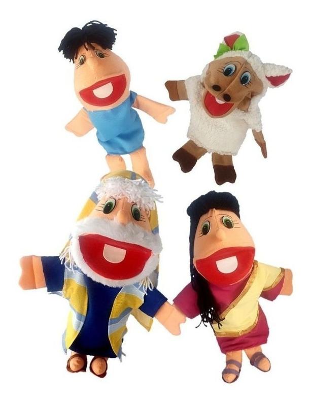 Kit Fantoches Abraão 4 Personagens - FANTOCHES GONZAGA - Fantoches ...