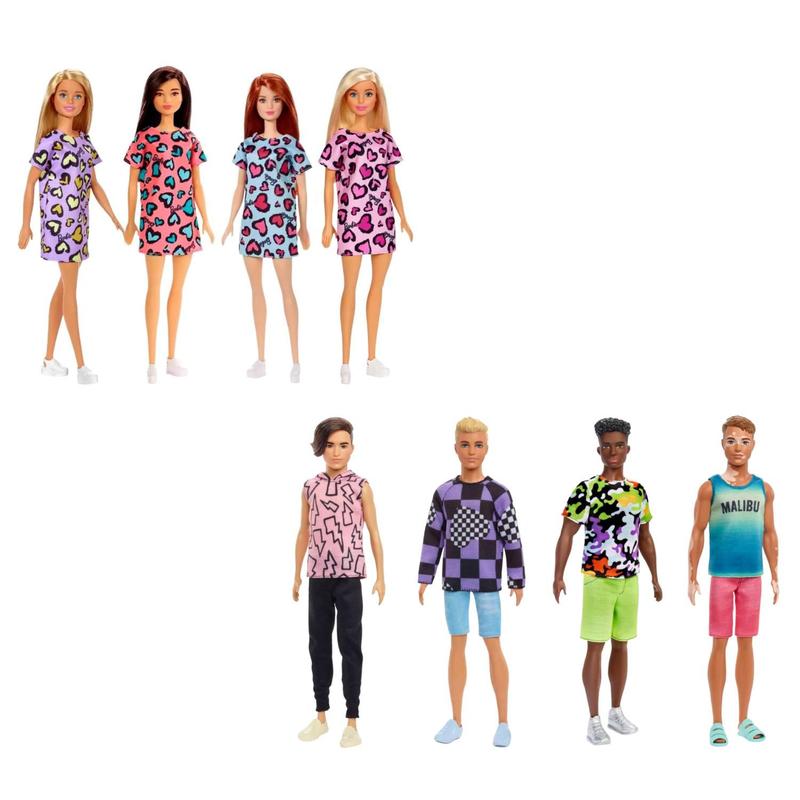 Kit Fashionista Boneco Ken + Boneca Barbie Fashion Mattel - Boneco Ken ...