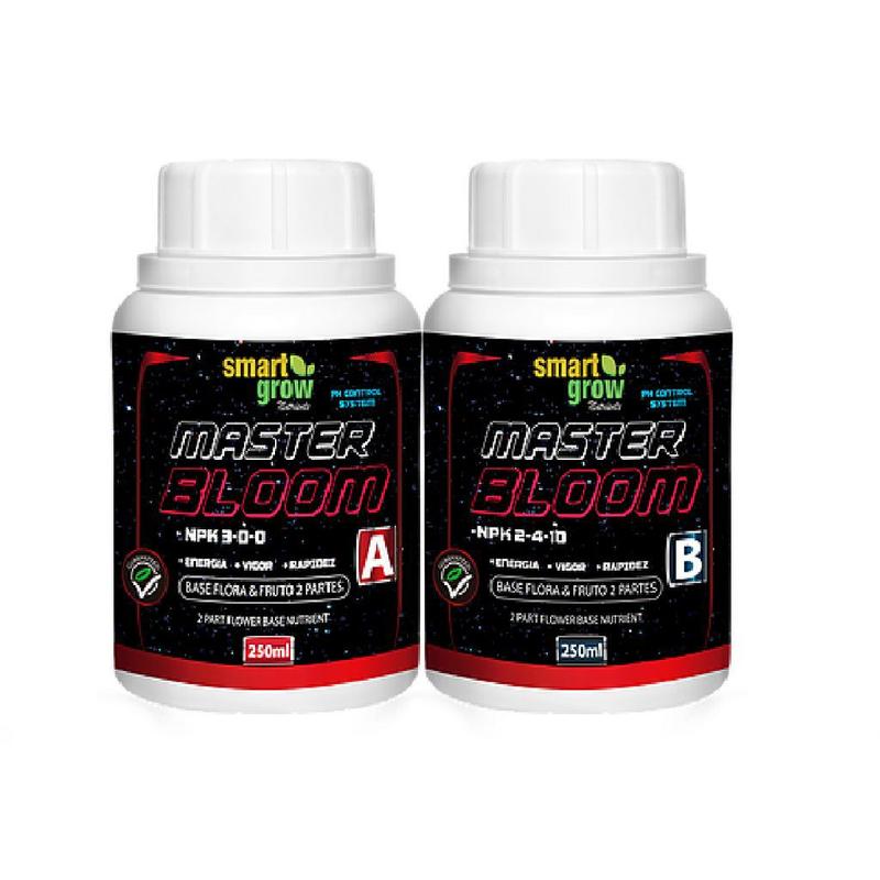 KIT Fertilizante Smart Grow Master Bloom A+B 250ml - Fertilizante para ...
