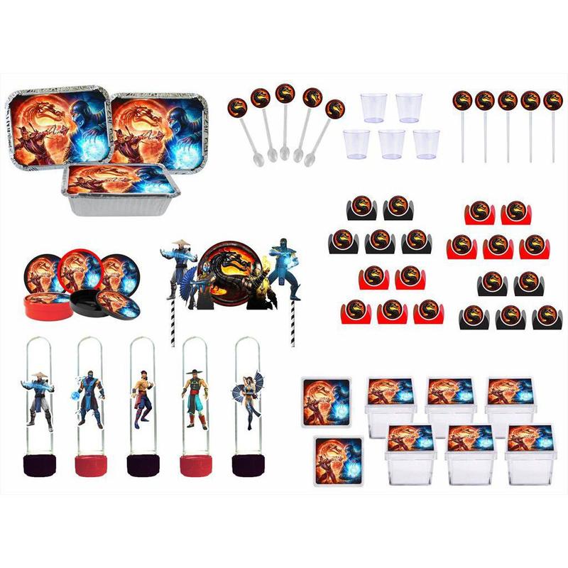 Kit Festa Mortal Kombat 191 peças (20 pessoas) - Produto artesanal ...