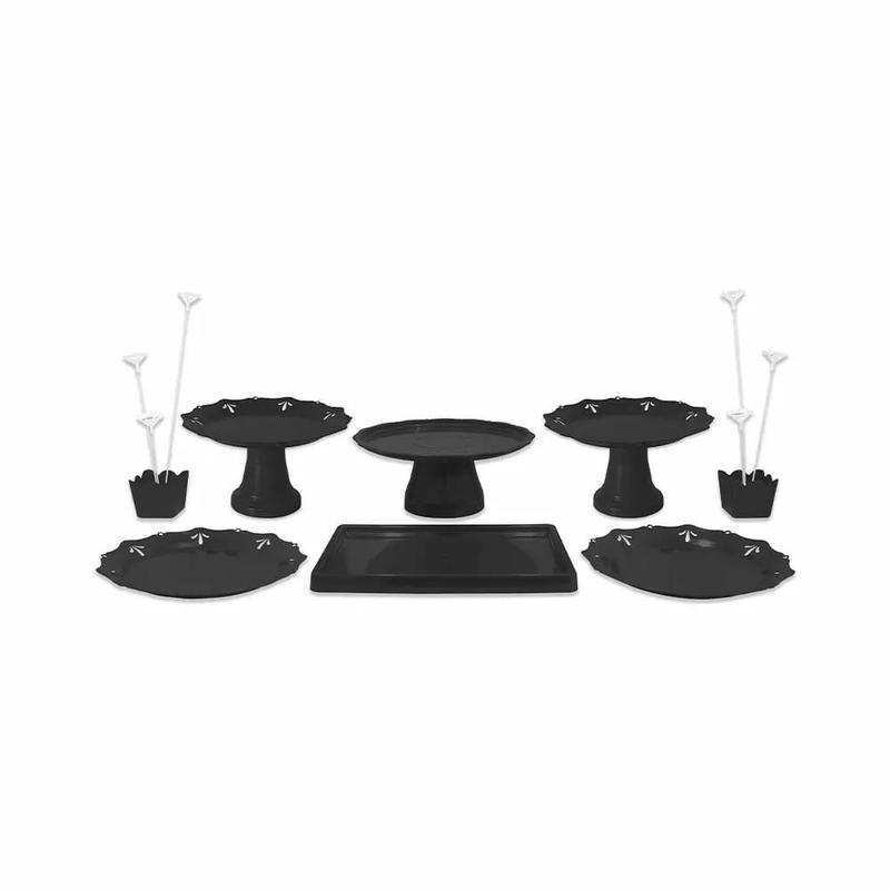 Kit Festa Produfest com 8 Peças Preto - Kit Decoração de Festa ...